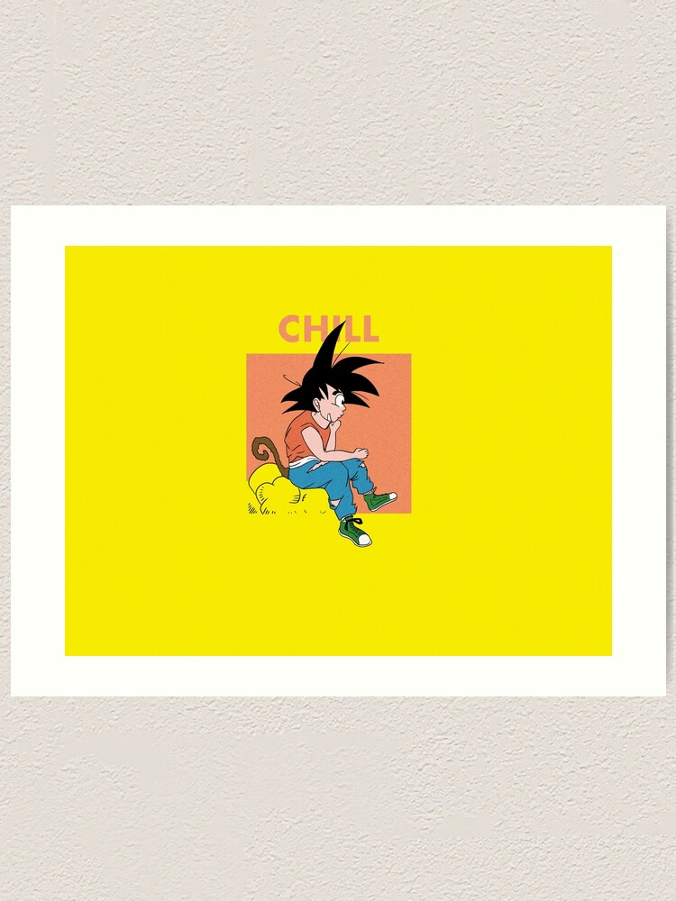 "goku chill, fanart chill diseño goku art urban" Art Print for Sale by ...