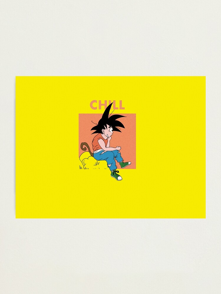 "goku chill, fanart chill diseño goku art urban" Photographic Print by ...