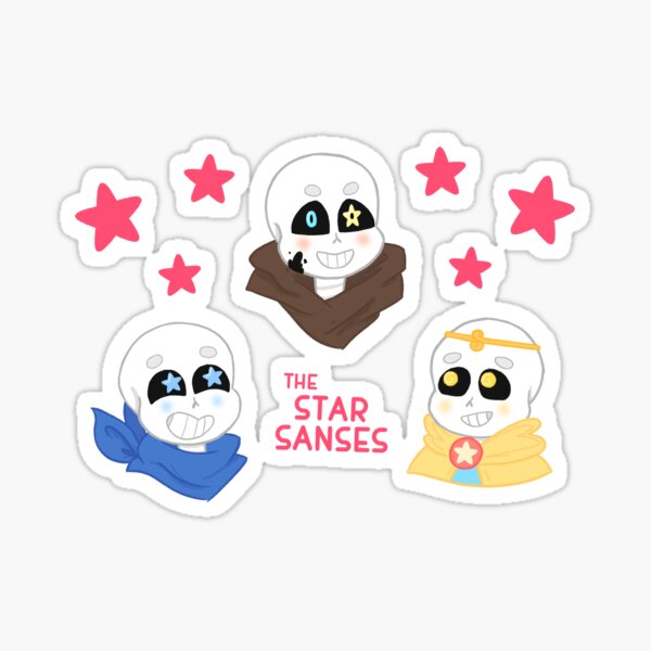 "The Star Sanses " Sticker by jitterkitten | Redbubble