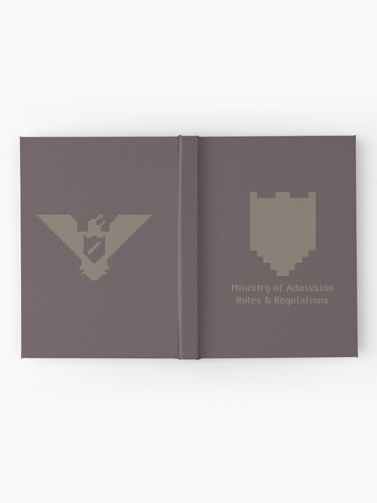 "Paper Please - Rule Book" Hardcover Journal for Sale by Chloé Fortin ...