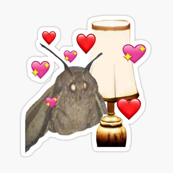 "Moth and Lamp " Sticker for Sale by CatGirl101 | Redbubble