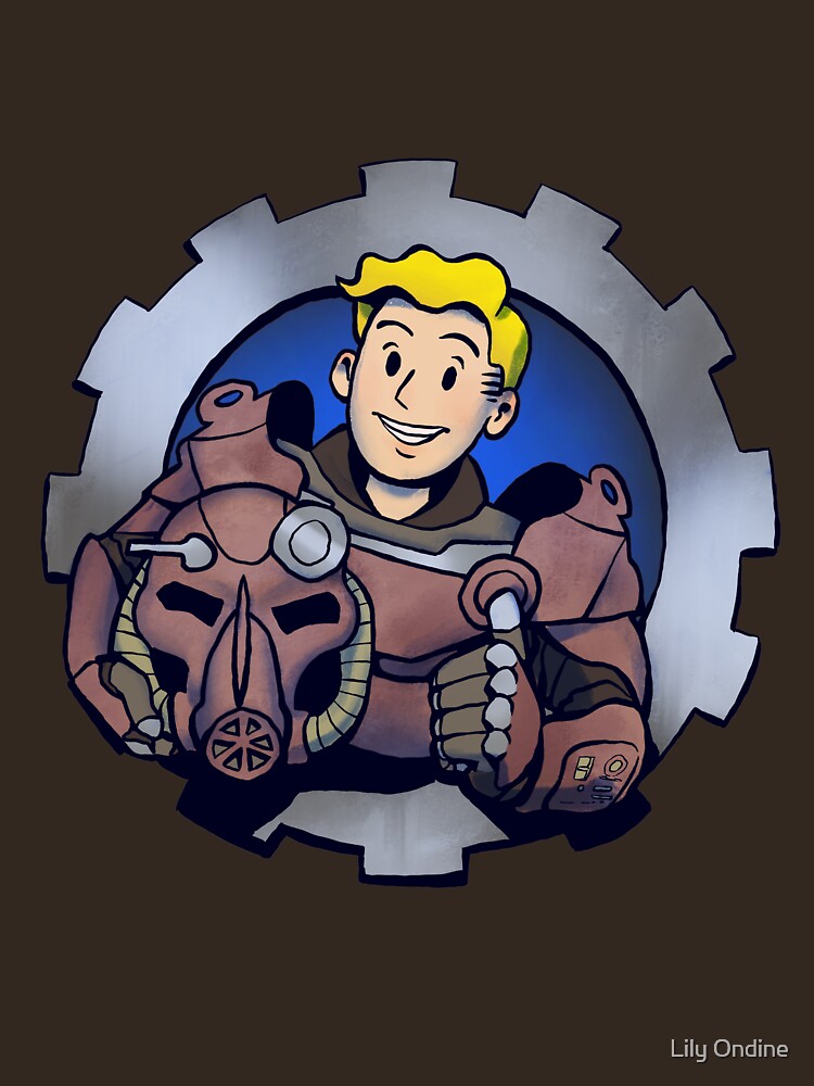 "Fallout power armor vault boy" T-shirt by Ondinel | Redbubble