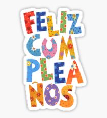 Feliz Cumpleanos Stickers | Redbubble