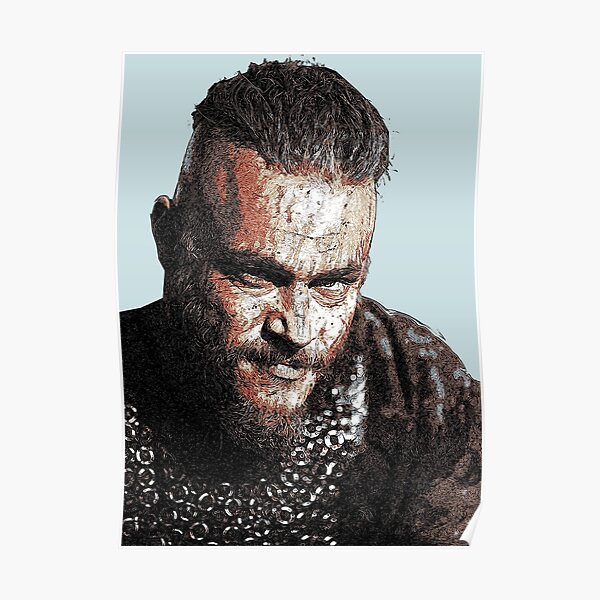 "Bloody Ragnar" Poster by painterfrank | Redbubble