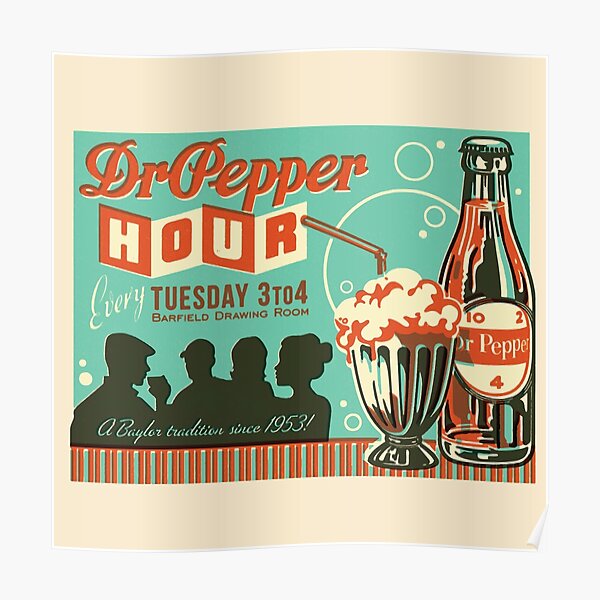 "Dr. Pepper Vintage Ad #2" Poster for Sale by Scriptron | Redbubble