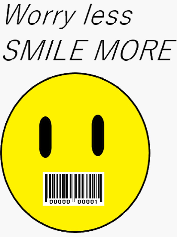 "Smile More" Sticker for Sale by Acetomech | Redbubble