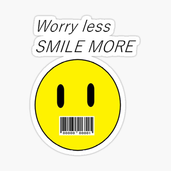 "Smile More" Sticker for Sale by Acetomech | Redbubble