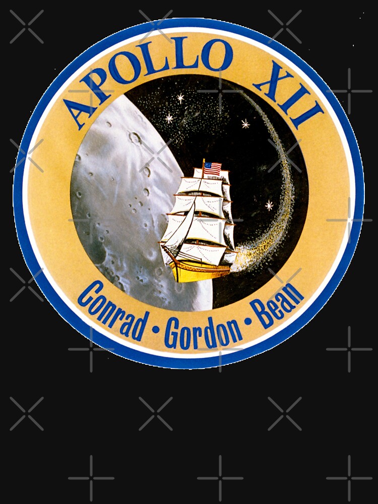 "NASA Apollo 12 Mission Patch worn by Astronauts" T-shirt by jutulen ...