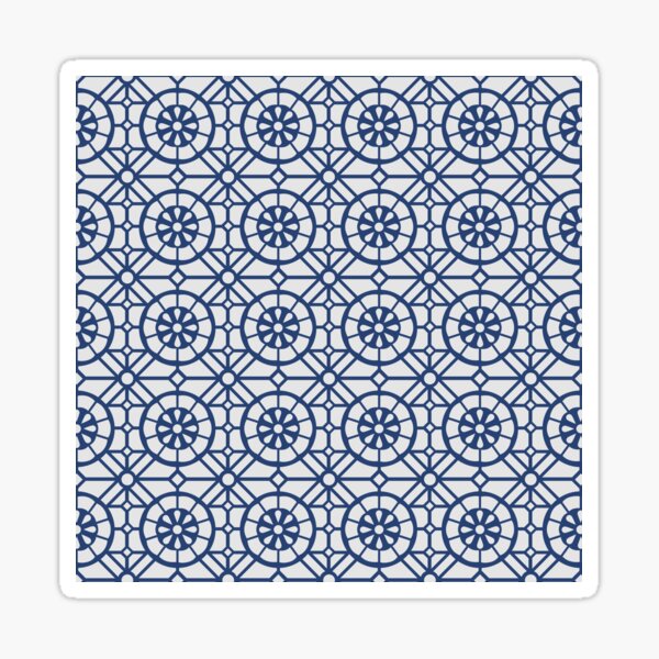 "Azul Tiles (Blue on White)" Sticker for Sale by lalainelim | Redbubble