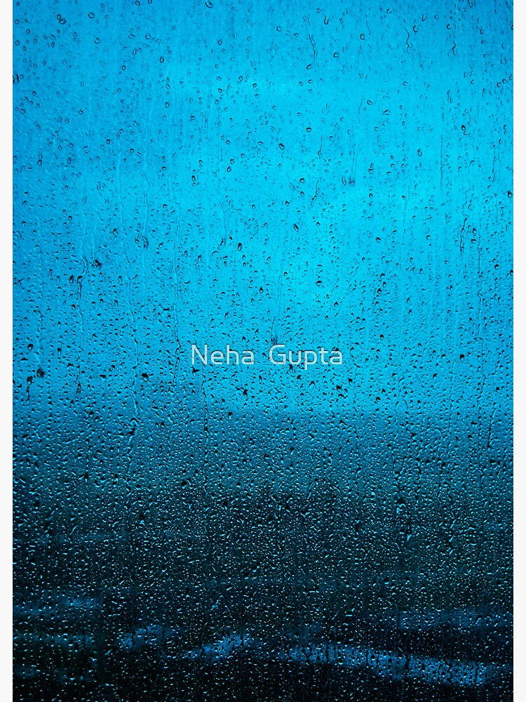 "Blue Monsoon" Sticker for Sale by nehagupta | Redbubble