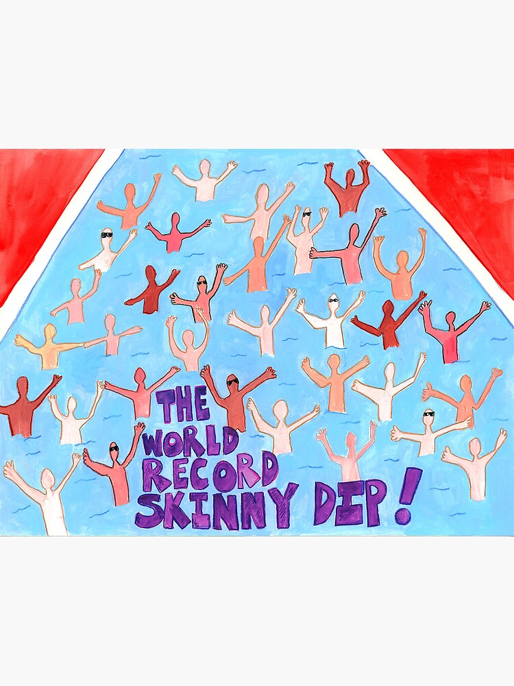 "World Record Skinny Dip" Poster for Sale by withoutastitch | Redbubble