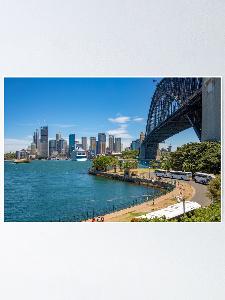 "Sydney harbour bridge and city centre" Poster by martinberry | Redbubble