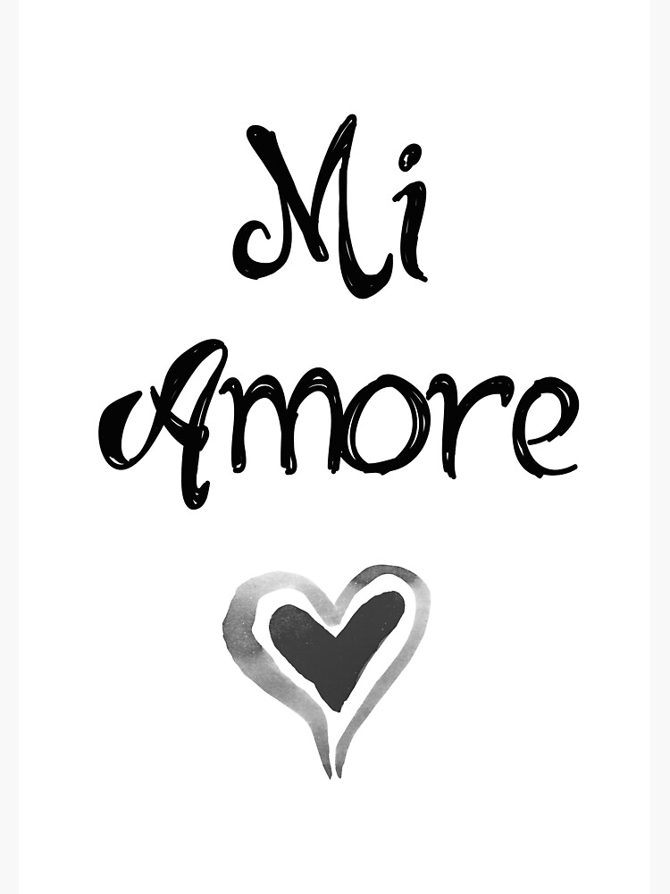 "Mi Amore - Quote Art" Poster for Sale by LotusPrintShop | Redbubble