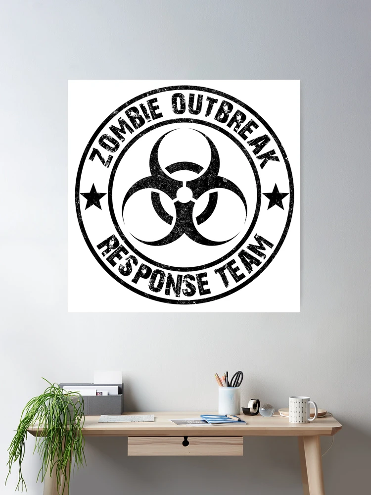 Zombie Response Team Sticker Zombie Outbreak Response Team Stickers