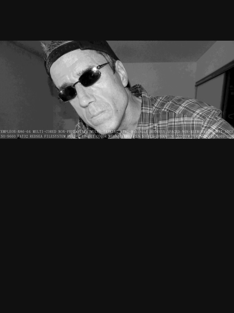 "Terry Davis TempleOS" T-shirt for Sale by nordita | Redbubble | terry ...