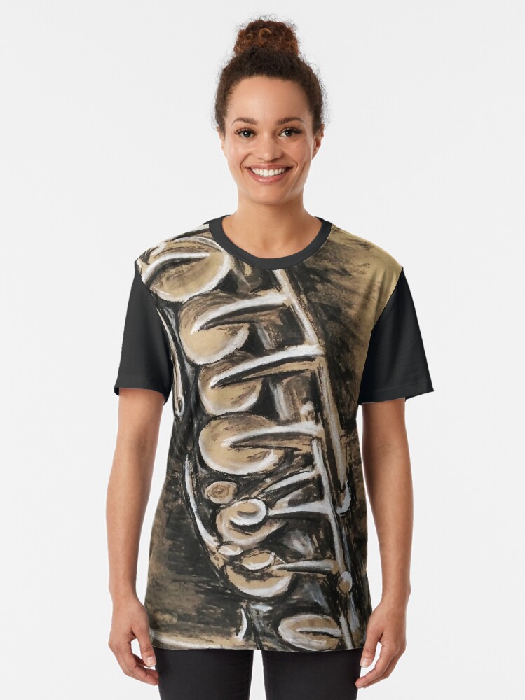 "Saxophone" T-shirt for Sale by Alpha-RA | Redbubble | saxophone ...
