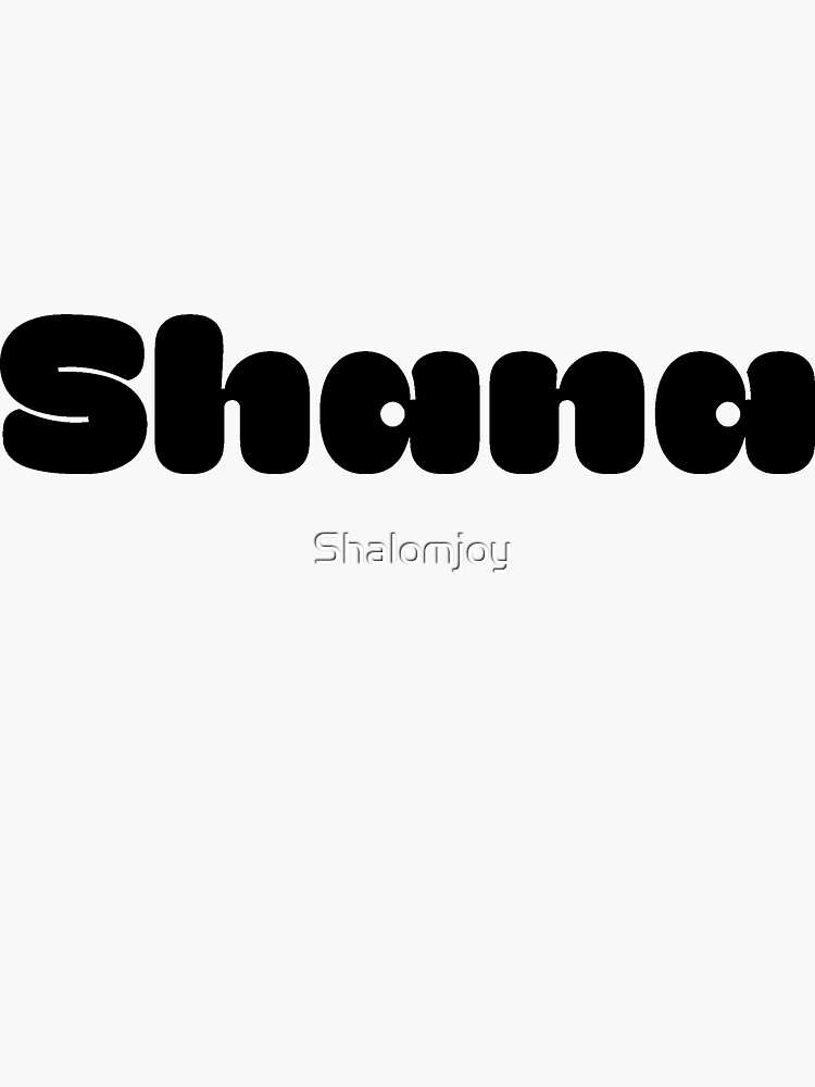 Shana Name Logo