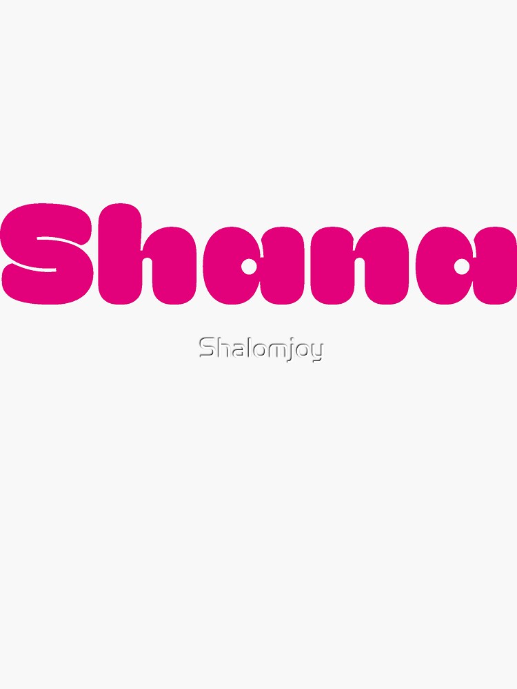 Shana Name Logo