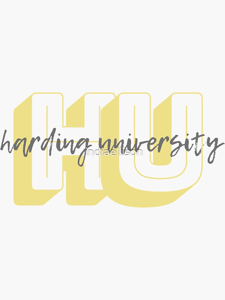 "Harding University Sticker" Sticker for Sale by indiaellison | Redbubble