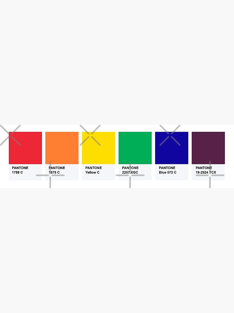 "LGBT COLOR PANTONE PALLETE GAY COMMUNITY DESIGN" Canvas Print for Sale ...