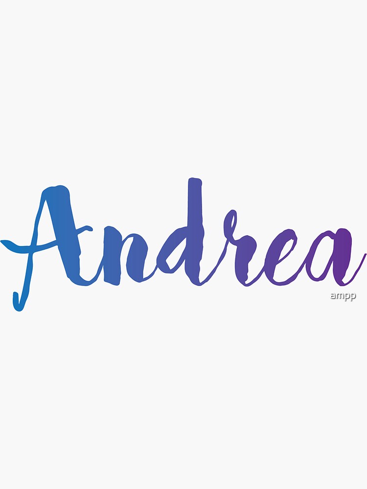 "Andrea" Sticker for Sale by ampp | Redbubble
