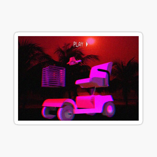 "Retro Mobility Scooter" Sticker by AutomatedAkagi | Redbubble