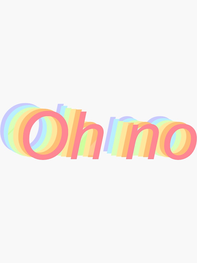 "Oh No" Sticker for Sale by Heccincri | Redbubble