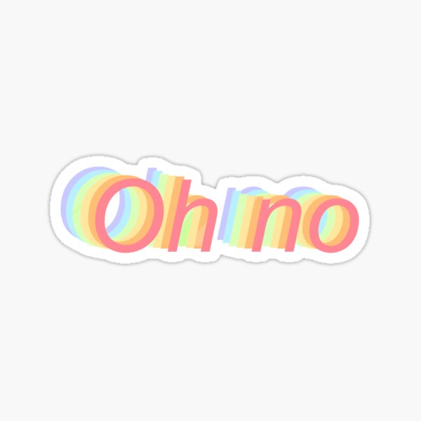 "Oh No" Sticker for Sale by Heccincri | Redbubble