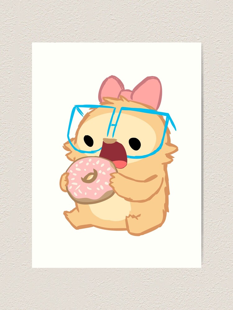 "Slothilda Sloth - Donut" Art Print by slothilda | Redbubble