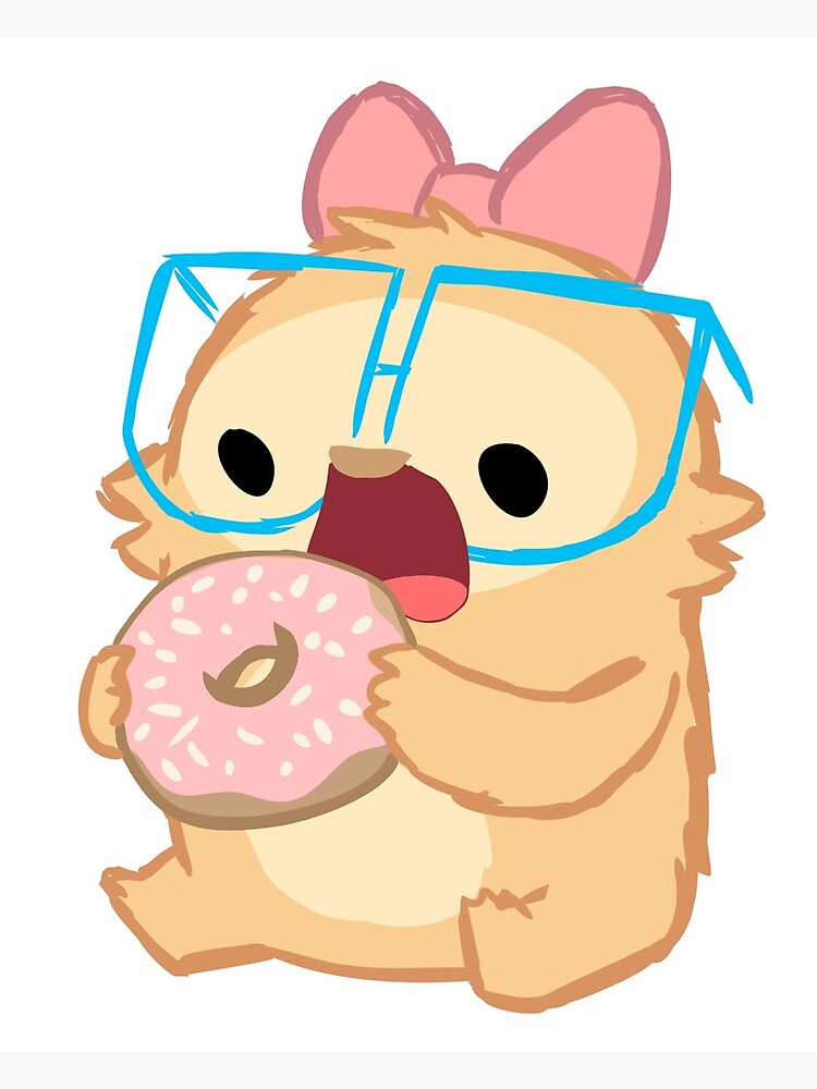 "Slothilda Sloth - Donut" Art Print by slothilda | Redbubble