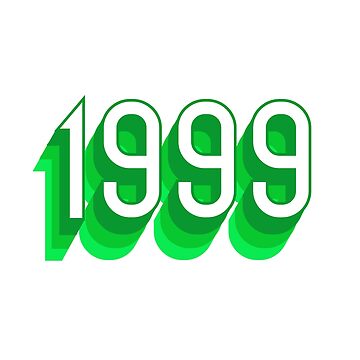 "1999" Sticker for Sale by Kristine Holland | Redbubble