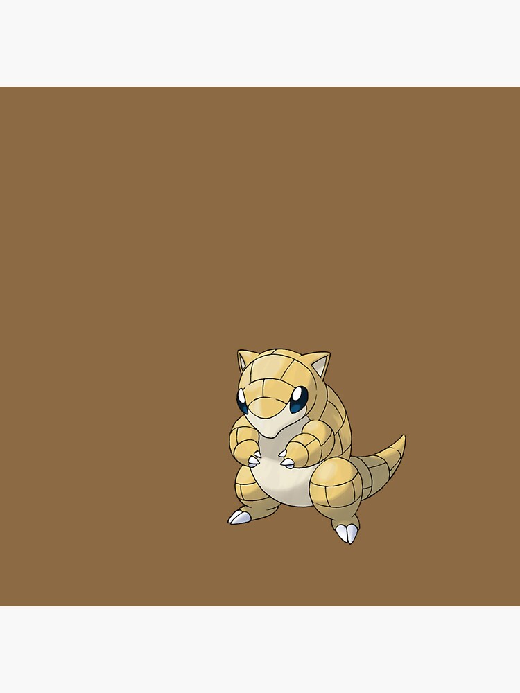 "Sandshrew Clean and Simple Ground Design" Sticker by kmd1221 | Redbubble