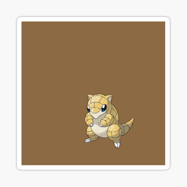 "Sandshrew Clean and Simple Ground Design" Sticker by kmd1221 | Redbubble