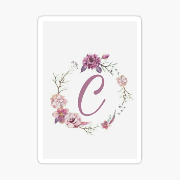 "The letter C" Sticker for Sale by madlaw | Redbubble
