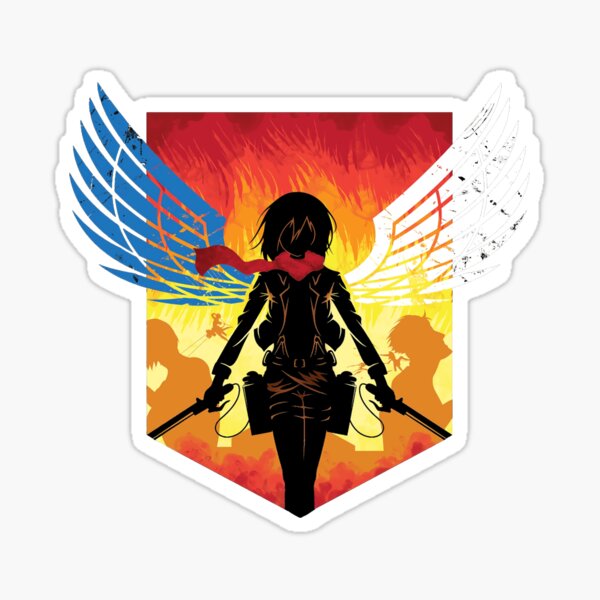 "mikasa" Sticker by AlexMunegu | Redbubble