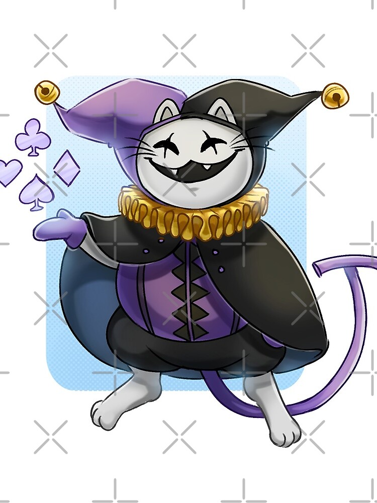 "Jevil cat 02" Drawstring Bag by yodeki | Redbubble