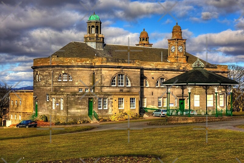 "Town Hall and Glebe Park Bandstand" by Tom Gomez | Redbubble