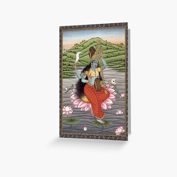 "Hindu Goddess Matangi" Greeting Card for Sale by Onodera | Redbubble