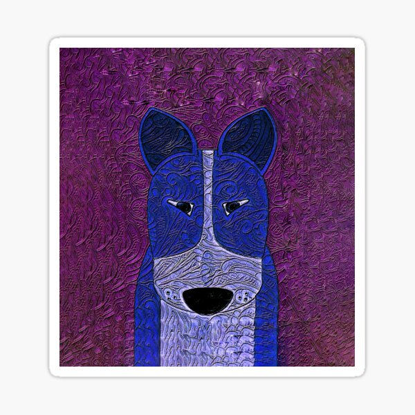 "Purple & Blue Bully - Bullies Rule" Sticker for Sale by BulliesRule ...