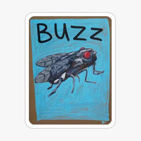 "Buzz" Sticker by blenovitz | Redbubble