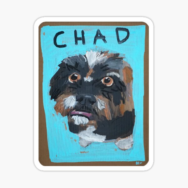 "Chad" Sticker for Sale by blenovitz | Redbubble
