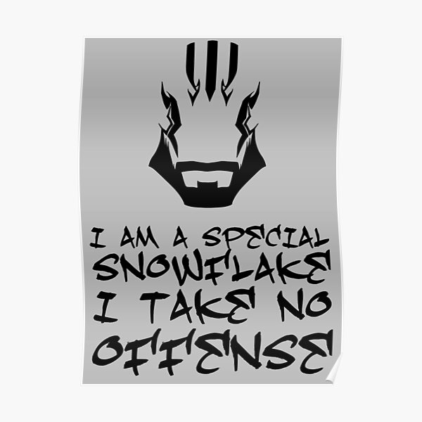 "Grog - snowflake quote" Poster for Sale by ayimei | Redbubble