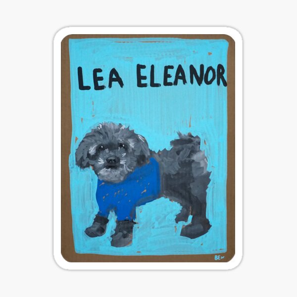"Lea Eleanor" Sticker for Sale by blenovitz | Redbubble