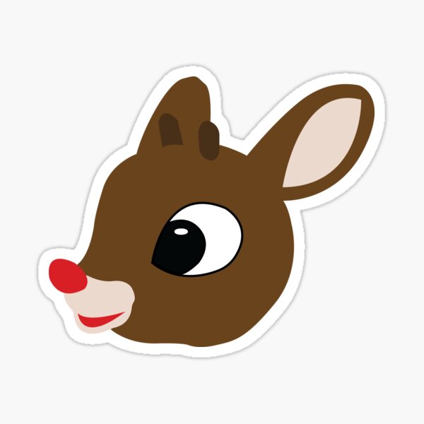 "Rudolph" Sticker for Sale by katelyngonos | Redbubble