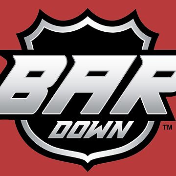 "Bar Down Logo" Sticker for Sale by TheHockeyStore | Redbubble