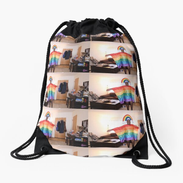 "macdoesit rainbow outfit" Drawstring Bag for Sale by samanthagisser ...