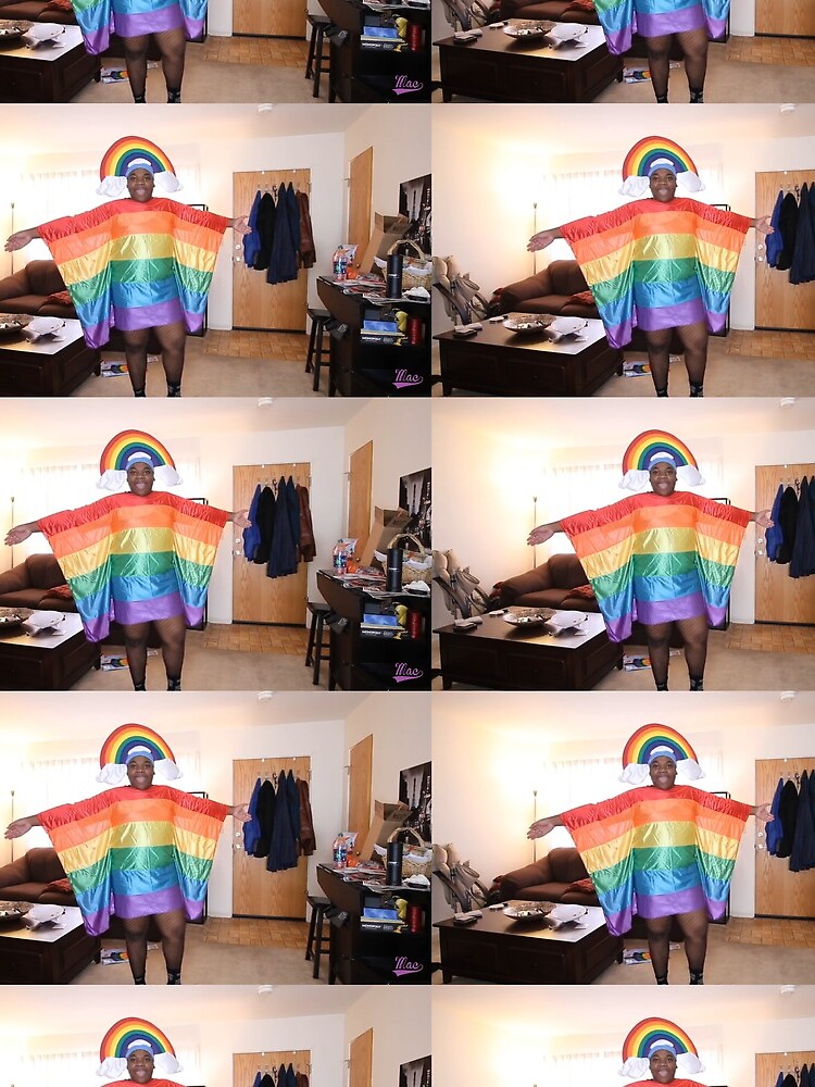 "macdoesit rainbow outfit" Drawstring Bag for Sale by samanthagisser ...