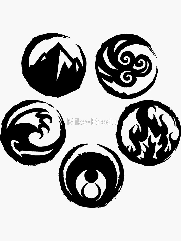 "Five Rings" Sticker for Sale by Mike-Brodu | Redbubble