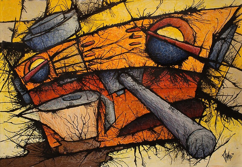 "Sad Coffee Maker Abstract" by chrispanila | Redbubble