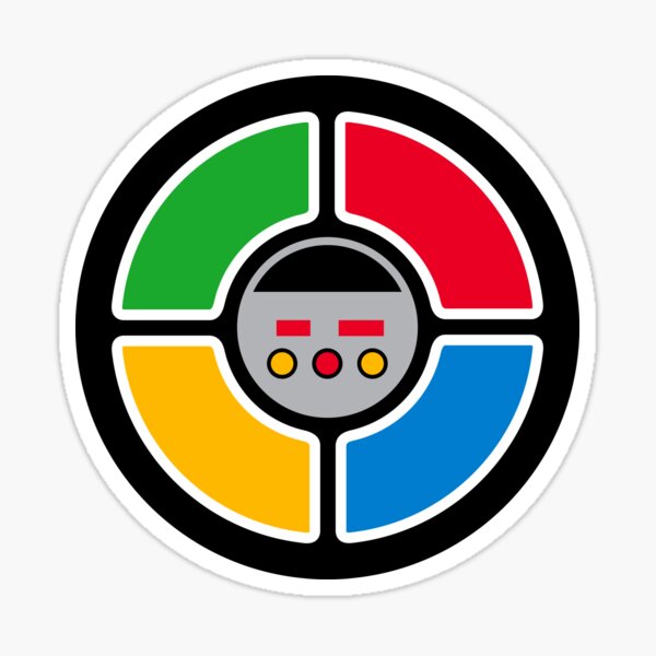 "Simon Memory Game" Sticker by BadgerDesignz | Redbubble